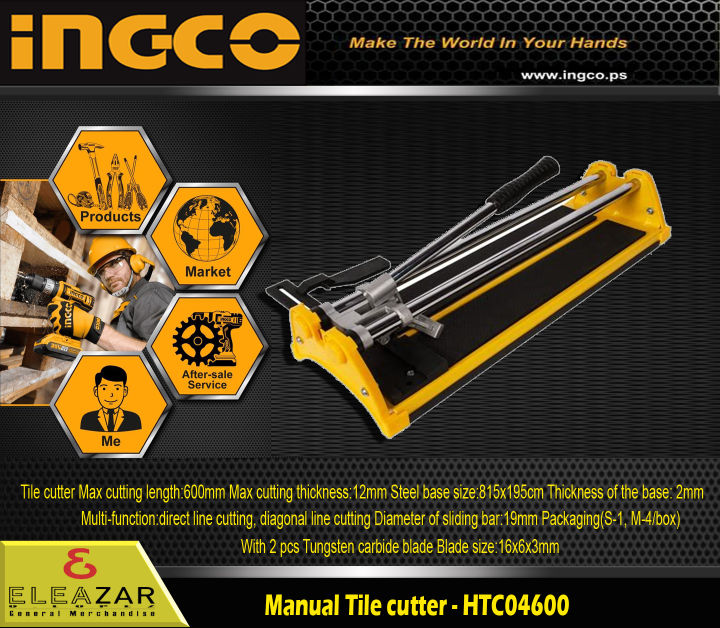 Ingco Original Manual Tile Cutter 600mm - HTC04600 | Lazada PH