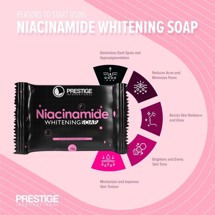 Authentic Prestige Niacinamide Whitening Soap 10x 75g | Lazada PH