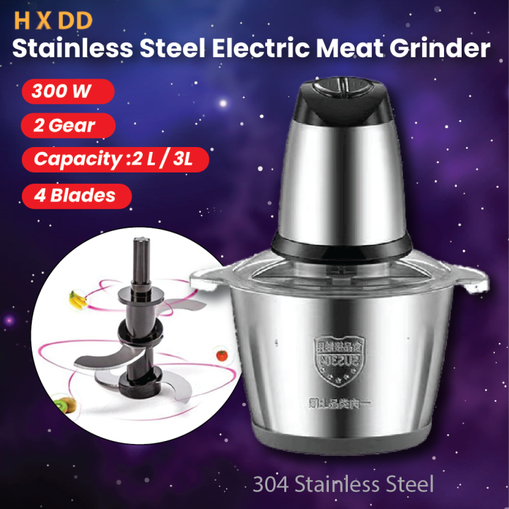 Stainless Steel Automatic Electric Blender 2Liter Meat Grinder ... Stainless Steel Automatic Electric Blender 2Liter Meat Grinder ...