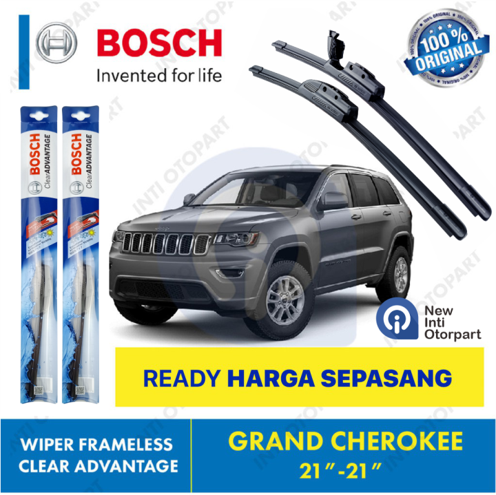 Wiper Blade Frameless Jeep CHEROKEE BOSCH ukuran 21 dan 21 inch ...