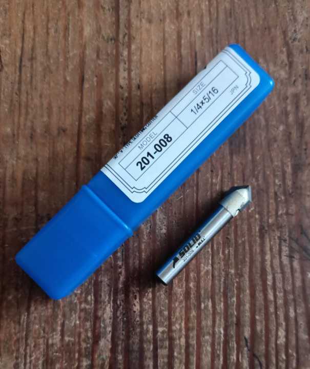 Solid Mata Profil Tekuk ACP V Slotting Cutter Mata Router 8mm 10mm 12mm ...