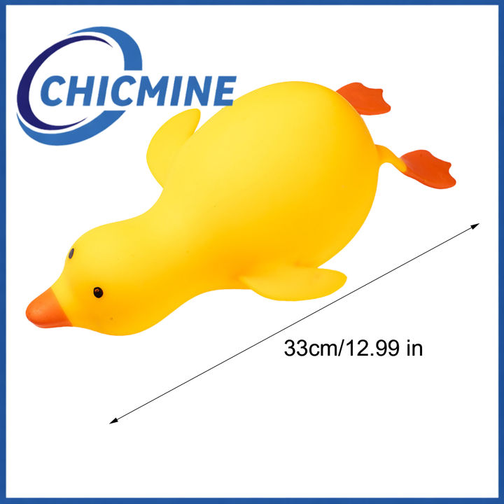 Chicmine Yellow Duck Squeeze Toy Stretchy Stress Relief Duck Sensory ...