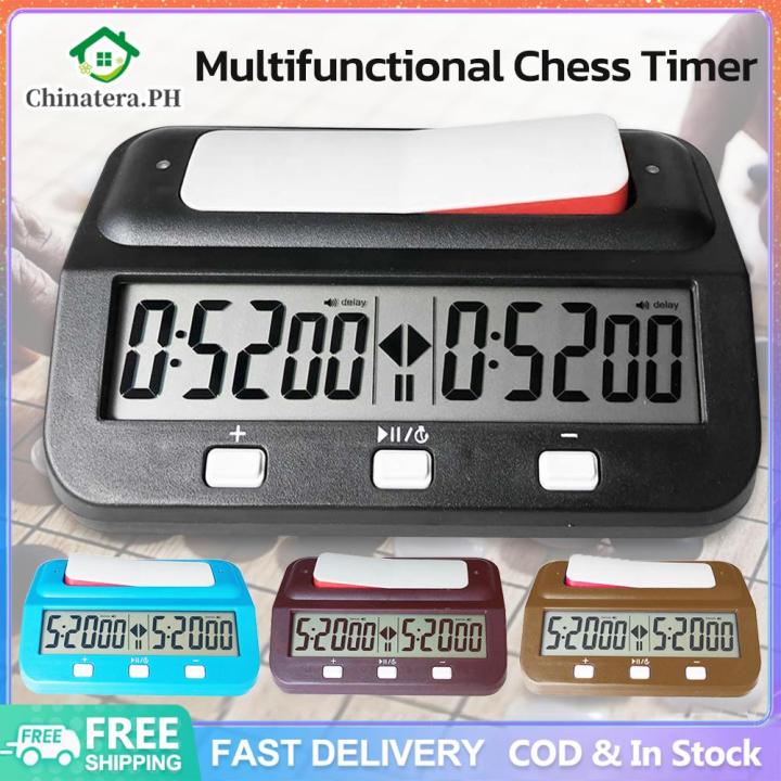 [Fast Delivery] Digital Chess Timer Professional International Chess Clock Timer Digital Count ...
