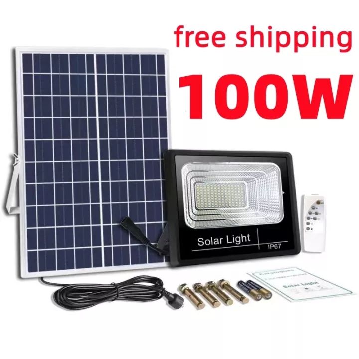 800W Solar Light Auto-sensing Outdoor Flood Light Remote Control ...
