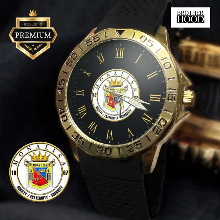 BROTHERHOODSTORE Monalisa Unisex Special edition luxury Rubber Analog ...