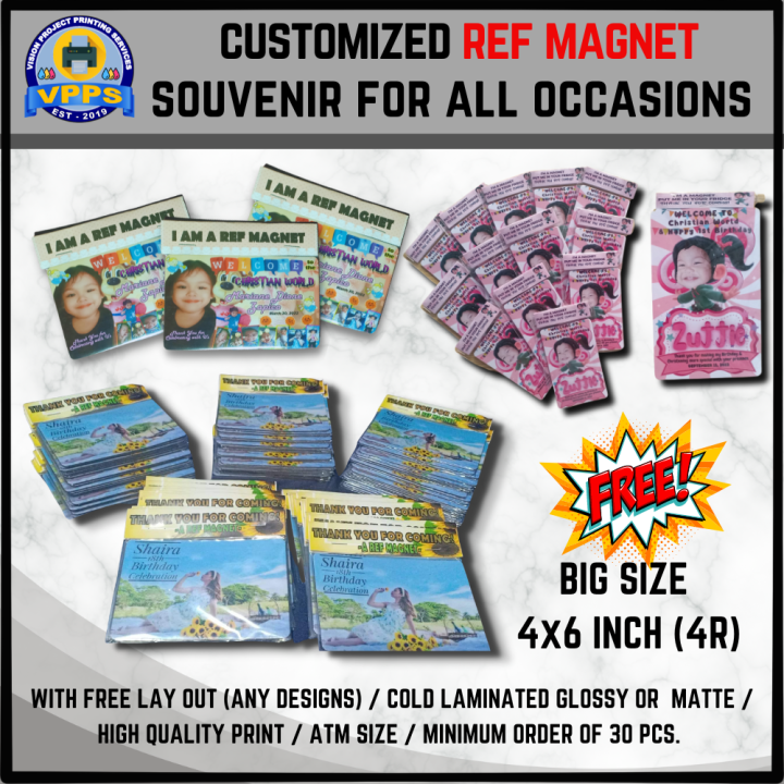 Ref magnet souvenir for all occasions, Ref magnet customized ATM size ...