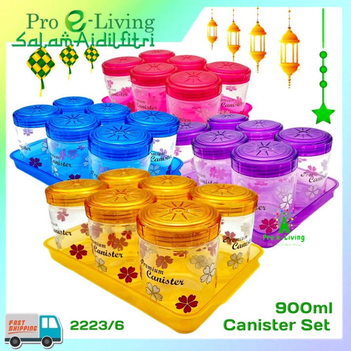 Bekas Kuih Raya Set / Cookies Container Set / Bekas Kuih Raya / Balang ...