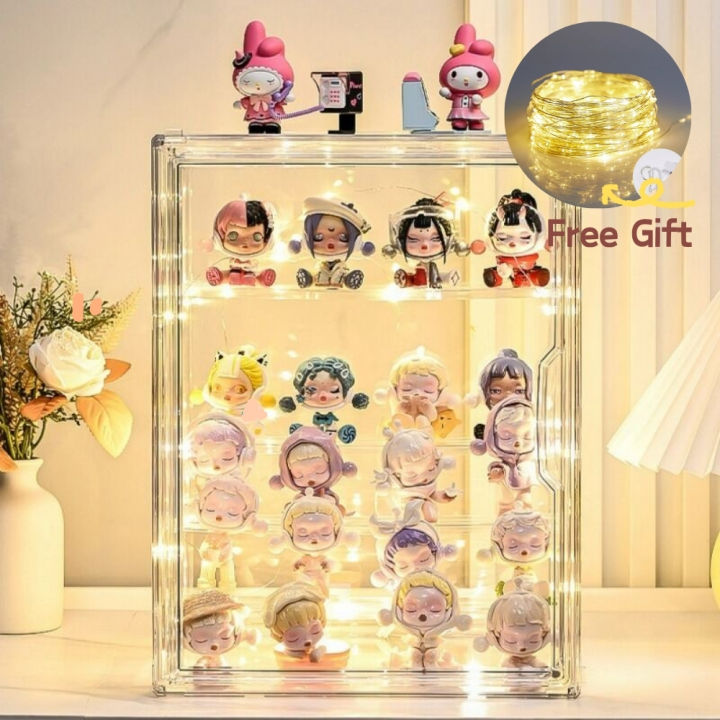 5-layer acrylic display box Popmart storage organizer transparent box ...