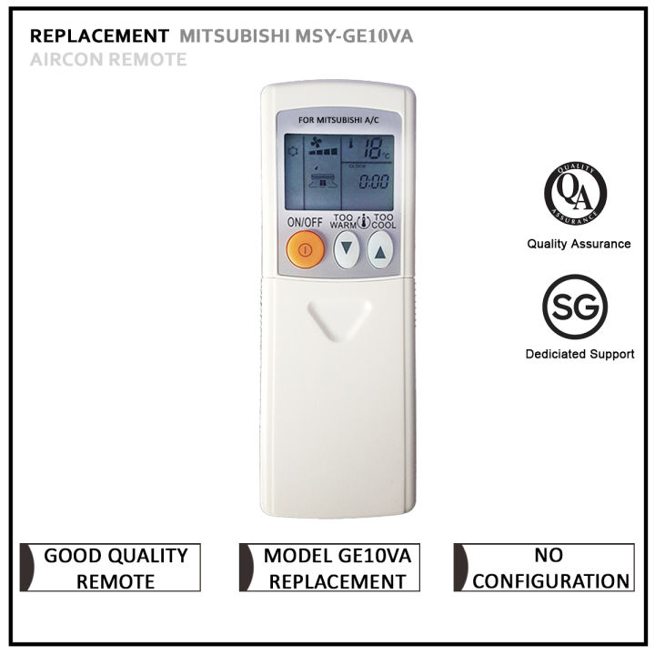 Mitsubishi Aircon Remote Control Mitsubishi Starmex Remote MSY-GE10VA ...