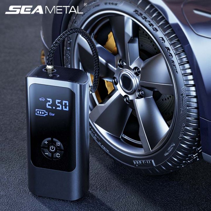 12V Portable Car Air Compressor 60W Car Tire Inflator Smart Digital ...