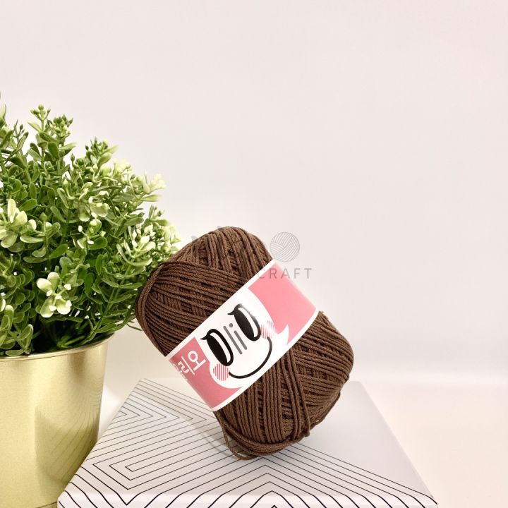 YARN-A Olio Yarn (Cupra + Acrylic + Polyamide) 717 BROWN | Lazada