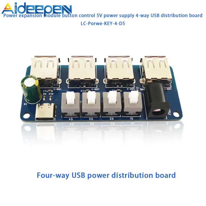 [100% original] Aideepen Power Expansion Module Button Control 5V Power ...