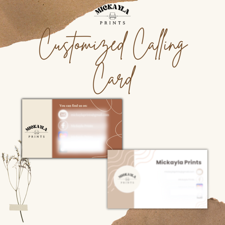 Customized Calling Card by Mickayla Prints | Lazada PH