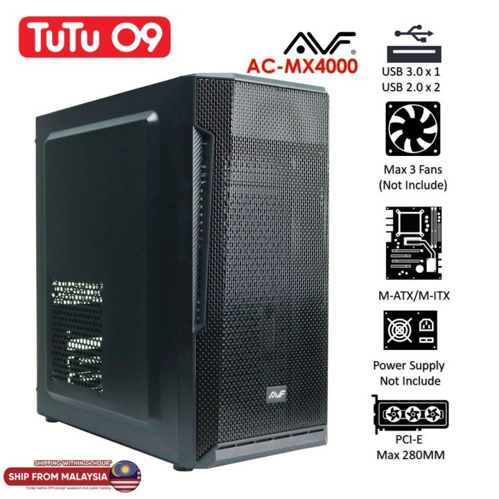 AVF AC-MX4000 M-ATX / ITX PC CASE Desktop Mini Tower Casing PC CPU AC ...