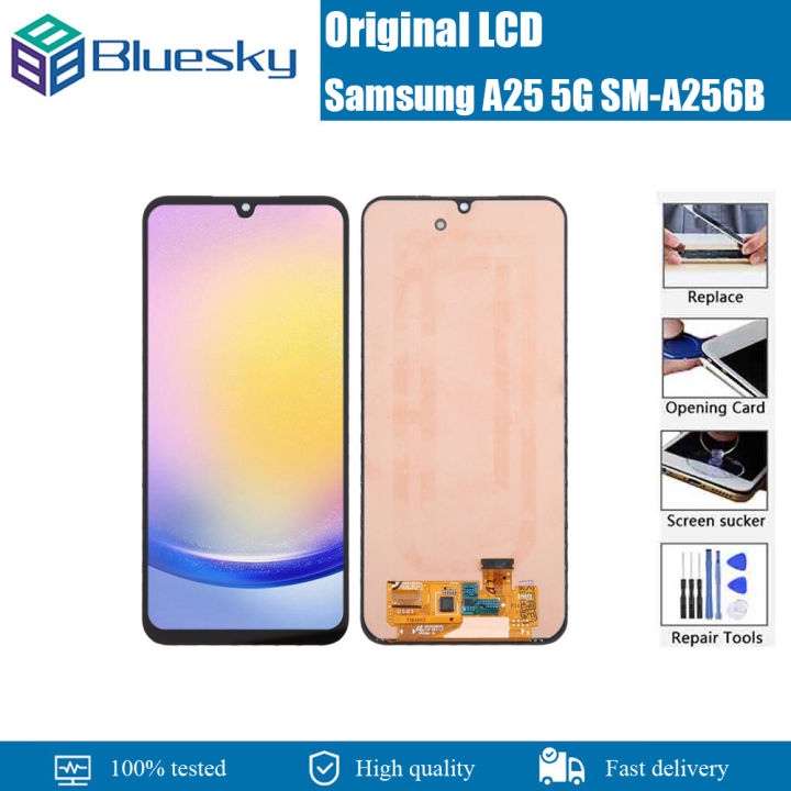 Original Super AMOLED LCD Screen For Samsung Galaxy A25 5G SM-A256B120Hz Display and Digitizer ...