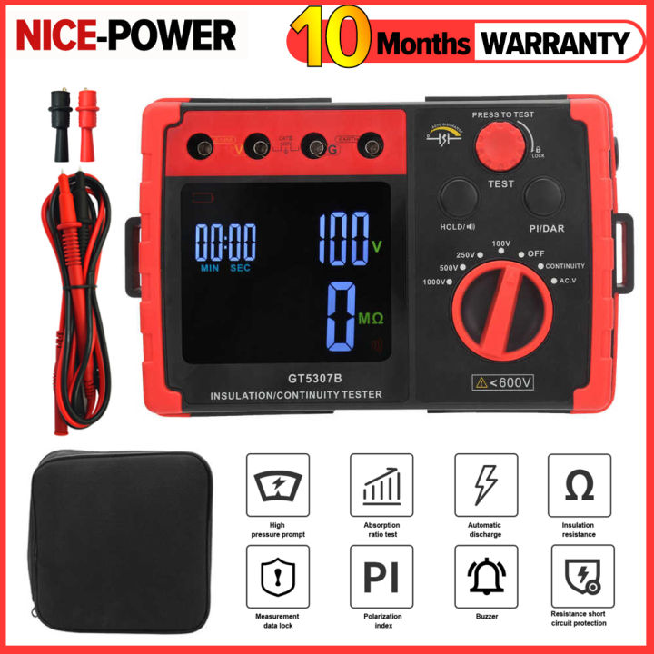 [Ready Stock]Digital Insulation Resistance Tester Ohm Meter Resistance ...