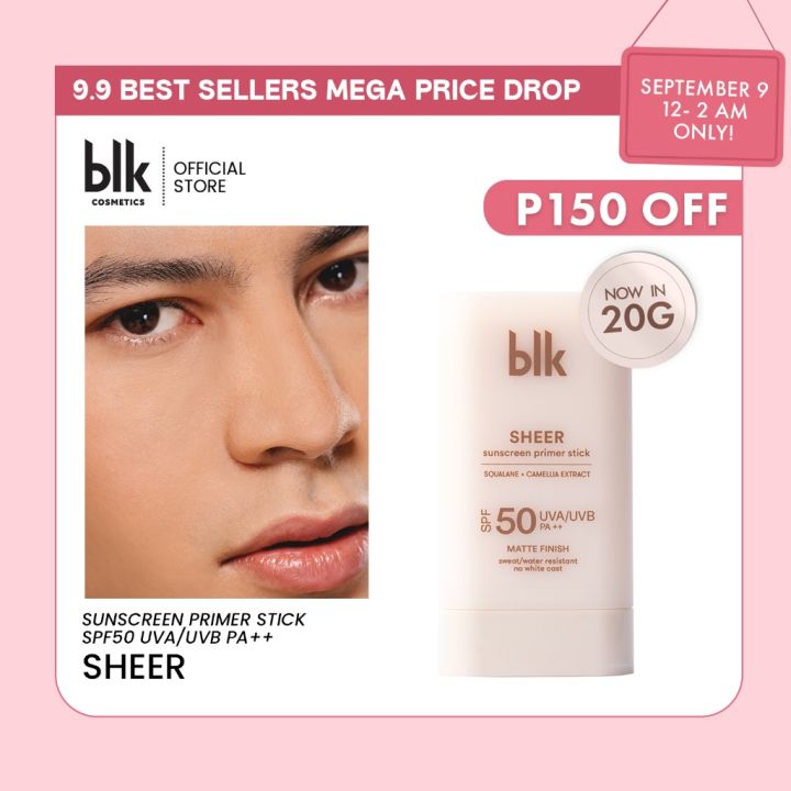 blk cosmetics universal sheer sunscreen primer stick SPF50 UVA/UVB PA++ ...
