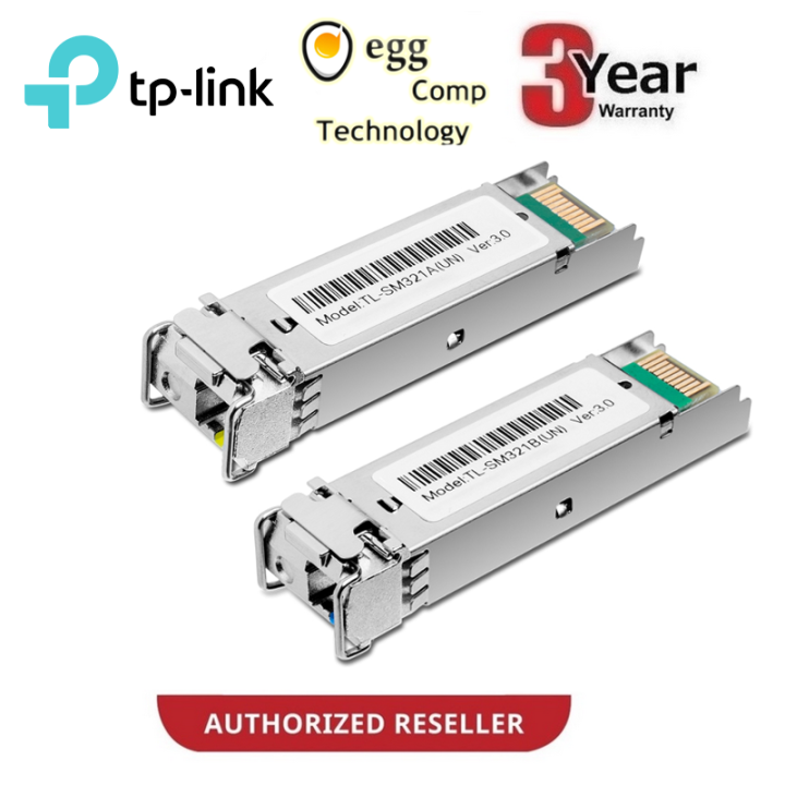 TP-LINK TL-SM321A / TL-SM321B 1000Base-BX WDM Bi-Directional SFP Module ...