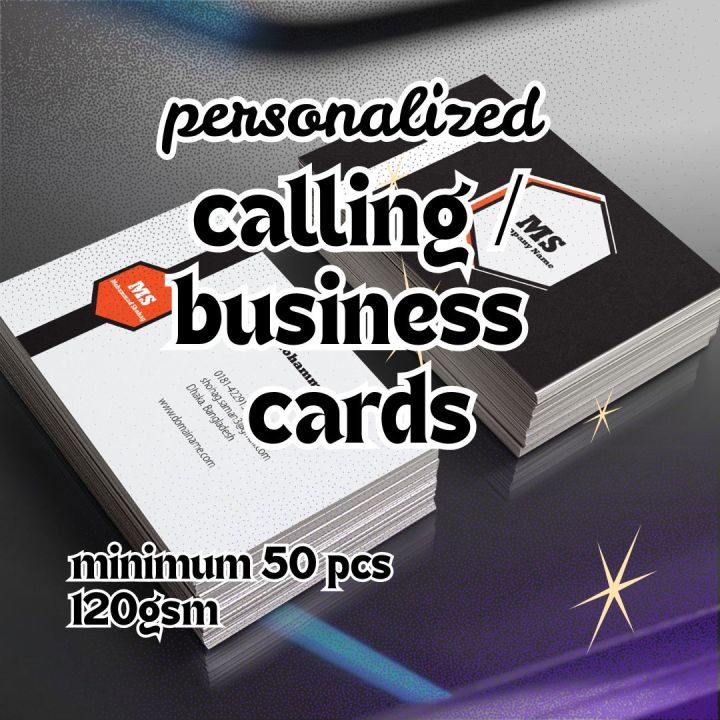 50pcs or 100pcs Personalized Calling Card | Lazada PH