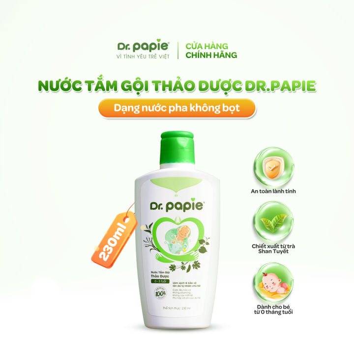 Nước Tắm Thảo Dược Dr.Papie Giúp Giảm Mẩn Ngứa, Rôm Sảy, Hỗ Trợ Làm ...