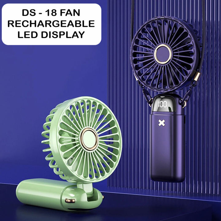 Digital Power Display DS18 Electric Desk Fan 5 Speed Wind Adjustment ...