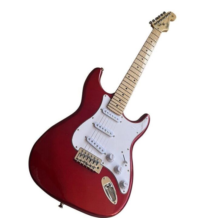 Fender Stratocaster Metallic Red Electric Guitar, Professional ...
