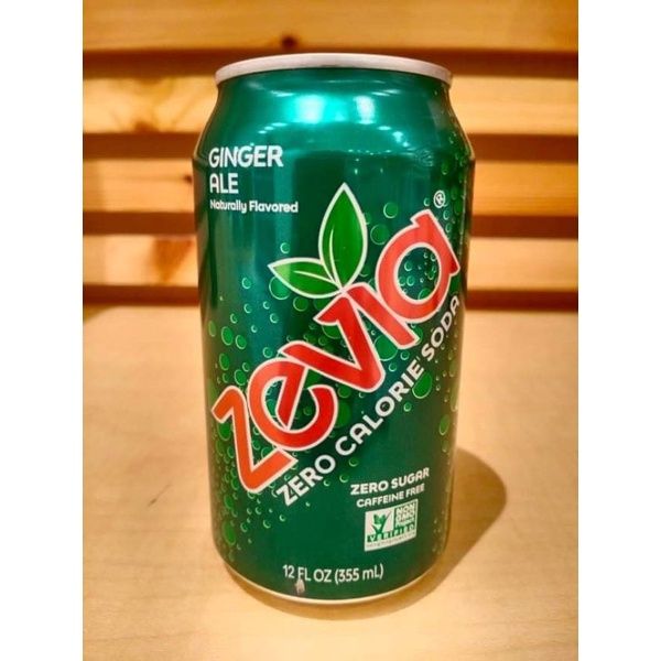 355ml Zevia Zero Calorie Sugar Soda Ginger Ale Naturally Flavored ...