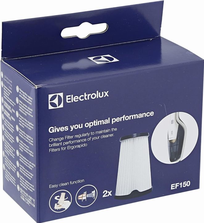 Electrolux EF150 Ergorapido Filters for Vacuum Cleaners, 2pk | Lazada