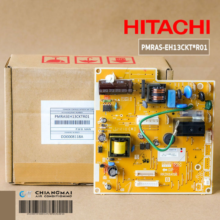 PMRAS-EH13CKT*R01 แผงวงจรแอร์ Hitachi บอร์ดคอยล์เย็นแอร์ รุ่น RAS-EH13CKT, RAS-EJ13CKT, RAS ...