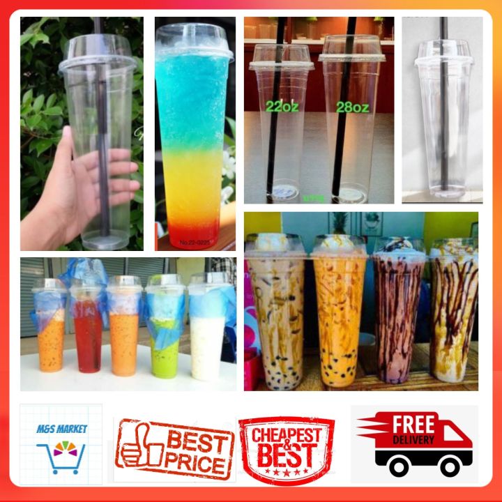(TERMURAH HARI INI!) 50 Pcs PP Disposable Plastic Drink Cup Giraffe for ...