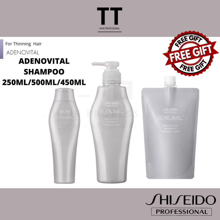 SHISEIDO SUBLIMIC ADENOVITAL SHAMPOO THINNING HAIR HAIR LOSS SHAMPOO 250ML 500ML FOR HAIR LOSS ...