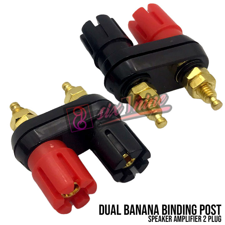 Dual Banana Binding Post Speaker Amplifier Terminal 2 Plug | Lazada PH