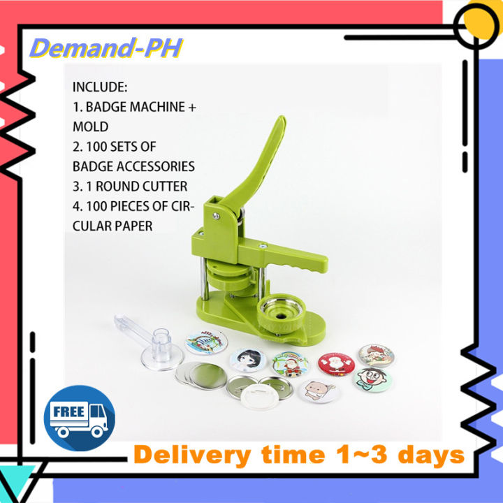 Button Machine DIY Pin Button Handmade Badge Punch Badge Machine | Lazada