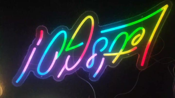 Happy Birthday RGB Neon Sign Birthday Decoration LED Neon Custom Night ...