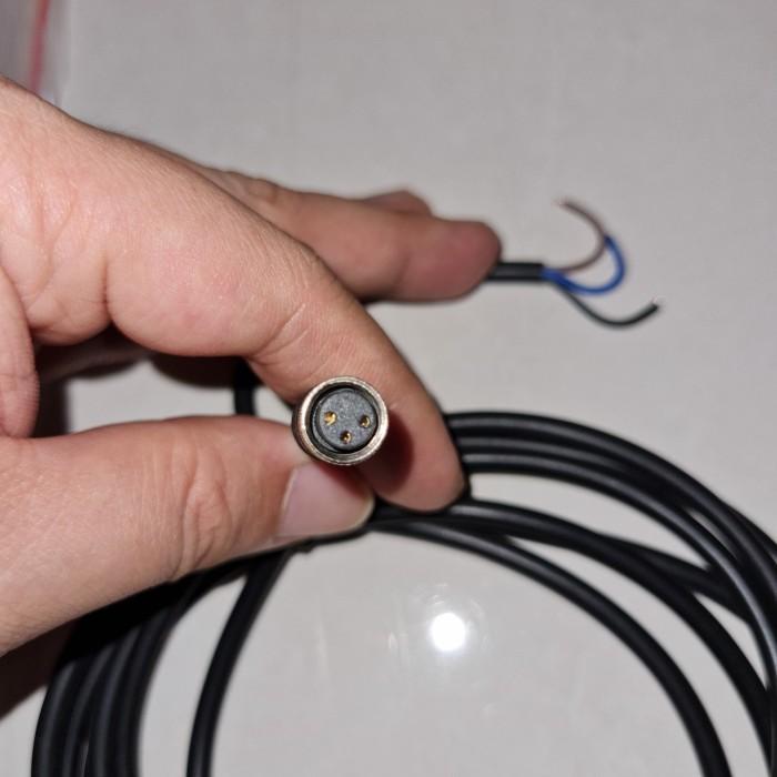 KABEL CONNECTOR KONEKTOR PROXIMITY SENSOR M8 3PIN STRAIGHT 2M SICK ...
