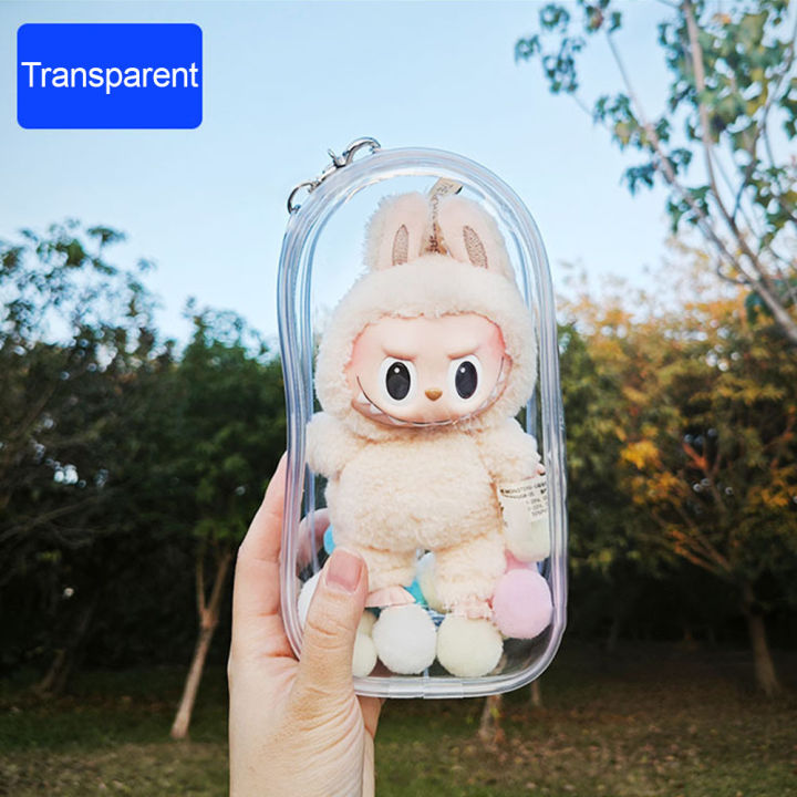 (Box only) LABUBU doll storage hanging bag transparent display storage ...