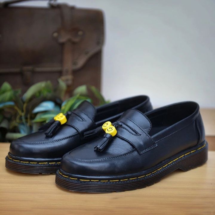 sepatu slip on dockmart dokmart dokmar pria formal slop smiley smile ...