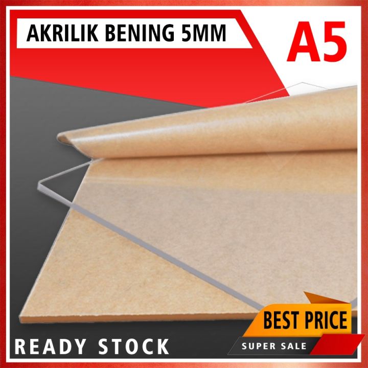 ACRYLIC LEMBARAN BENING / AKRILIK LEMBARAN 5MM A5 21X15CM | Lazada ...