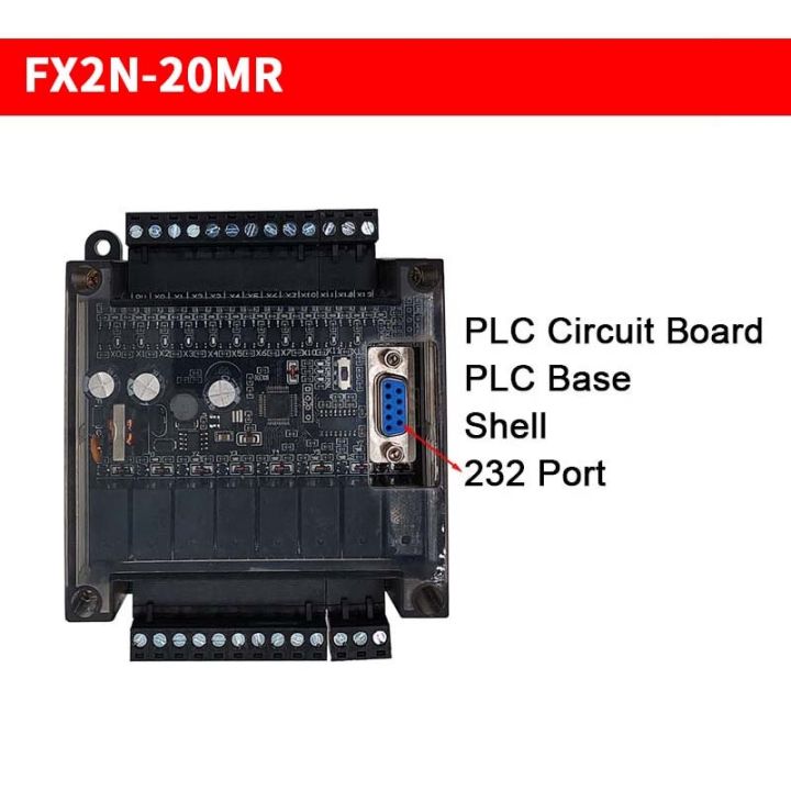 'FX2N-20MR PLC FX2N-20MT วงจรควบคุมแบบลอจิคัลที่สามารถตั้งโปรแกรมได้ทรานซิสเตอร์/โมดูลรีเลย์ DC ...