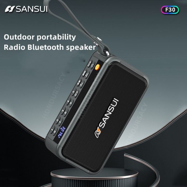 New Sansui F30 Retro Radio Wireless Bluetooth Speaker Insert Card Mini ...