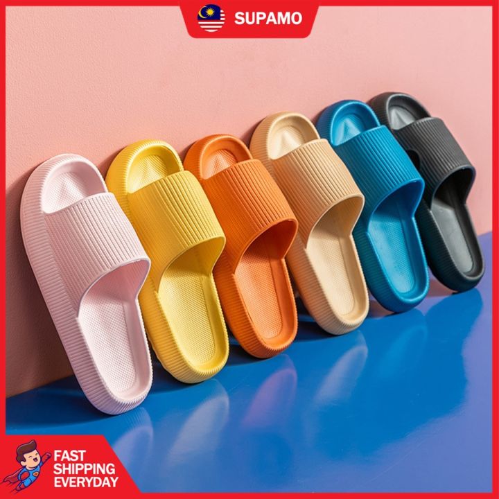 SUPAMO Japanese Comfortable 4.0cm Thick Sole Shower Selipar Comfy Home ...