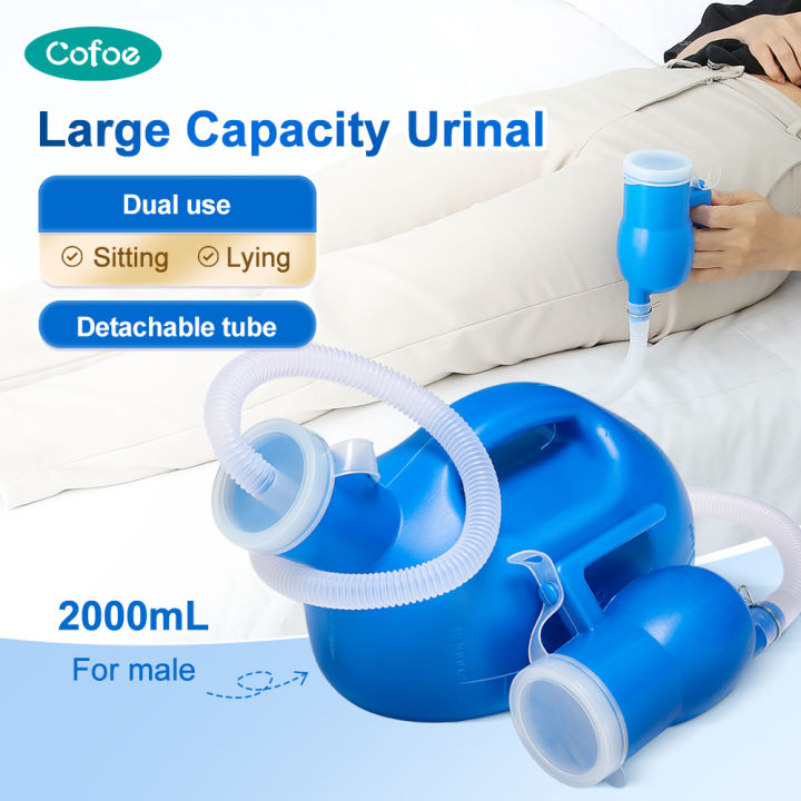 Cofoe 2000ml Portable Urinal Pee Bottle Outdoor Travel Pee Toilet Tools ...