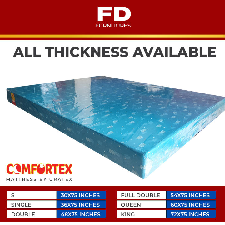 COMFORTEX Mattress by Uratex All Sizes Available [ S size / Single size / Double size / Full ...