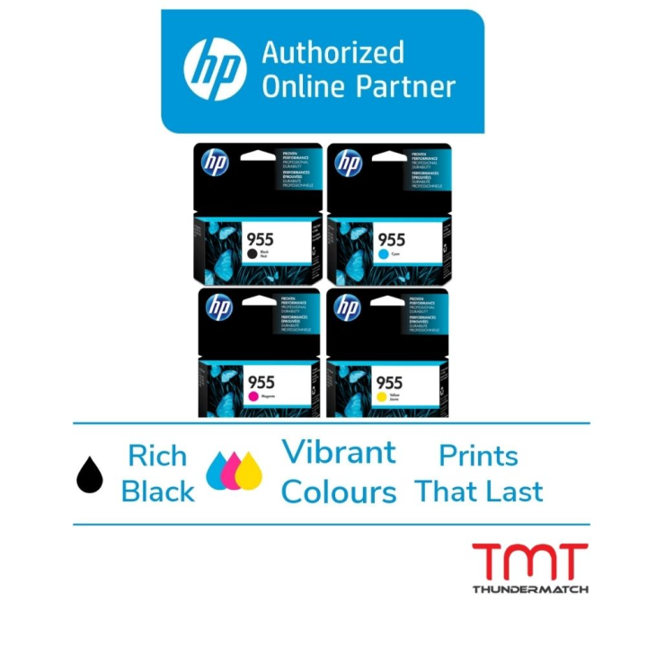 HP 955 ( Black | Cyan | Magenta | Yellow ) Original HP Ink for ...