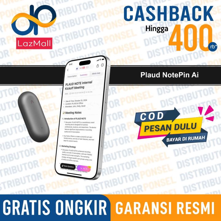 PLAUD Note Pin Ai Voice Recorder Empowered By Chatgpt Bahasa Indonesia ...