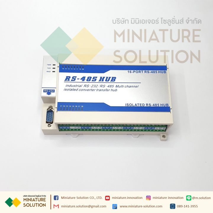 Isolated RS-485 hub 8 Port RS485 1พอร์ต ไป 8 พอร์ต ช่องสัญญาณ ลดการ ...