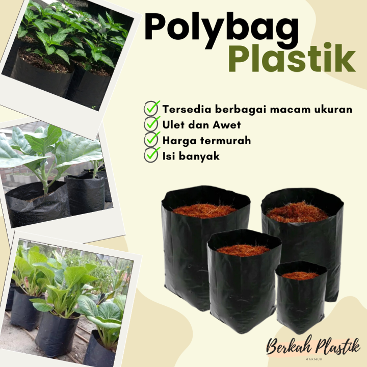 POLYBAG TANAMAN BERBAGAI MACAM UKURAN ULET DAN TAHAN LAMA POLIBEK ...