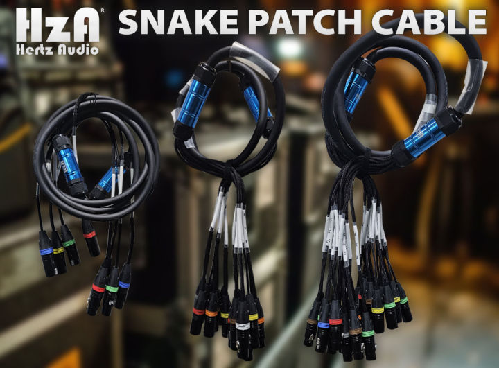 HzA Hertz Audio Snake patch cable 4ch 8ch 16ch 2meters / 3meters ...