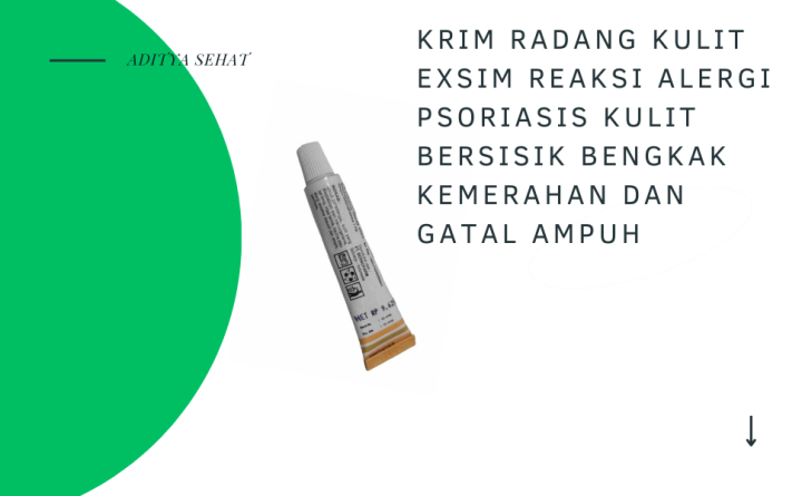 Krim Radang Kulit Exsim Reaksi Alergi Psoriasis Kulit Bersisik Bengkak ...