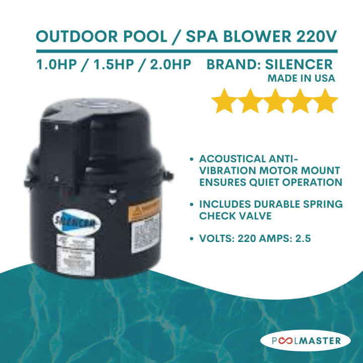 Silencer 1.0 HP Outdoor Pool / SPA BLOWER 240V | Lazada PH